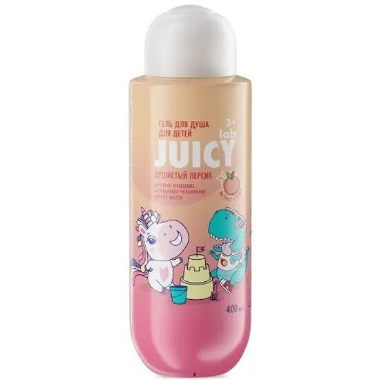 Детский гель для душа Splat JUICY LAB Душистый Персик, 400 мл
