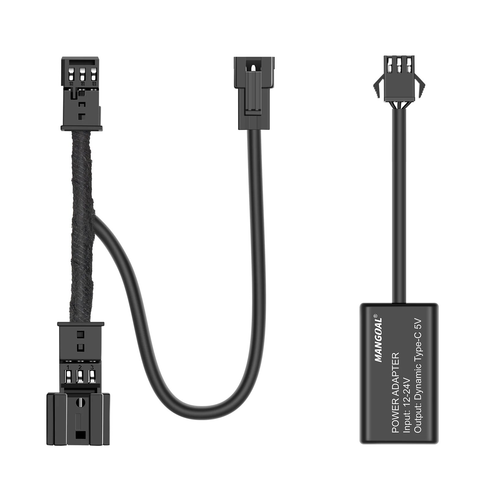 Адаптер питания для видеорегистратора для Audi, Porsche, Volkswagen с черным 3-контактным датчиком дождя, адаптер для зеркала заднего вида, USB Type-C, Plug and Play