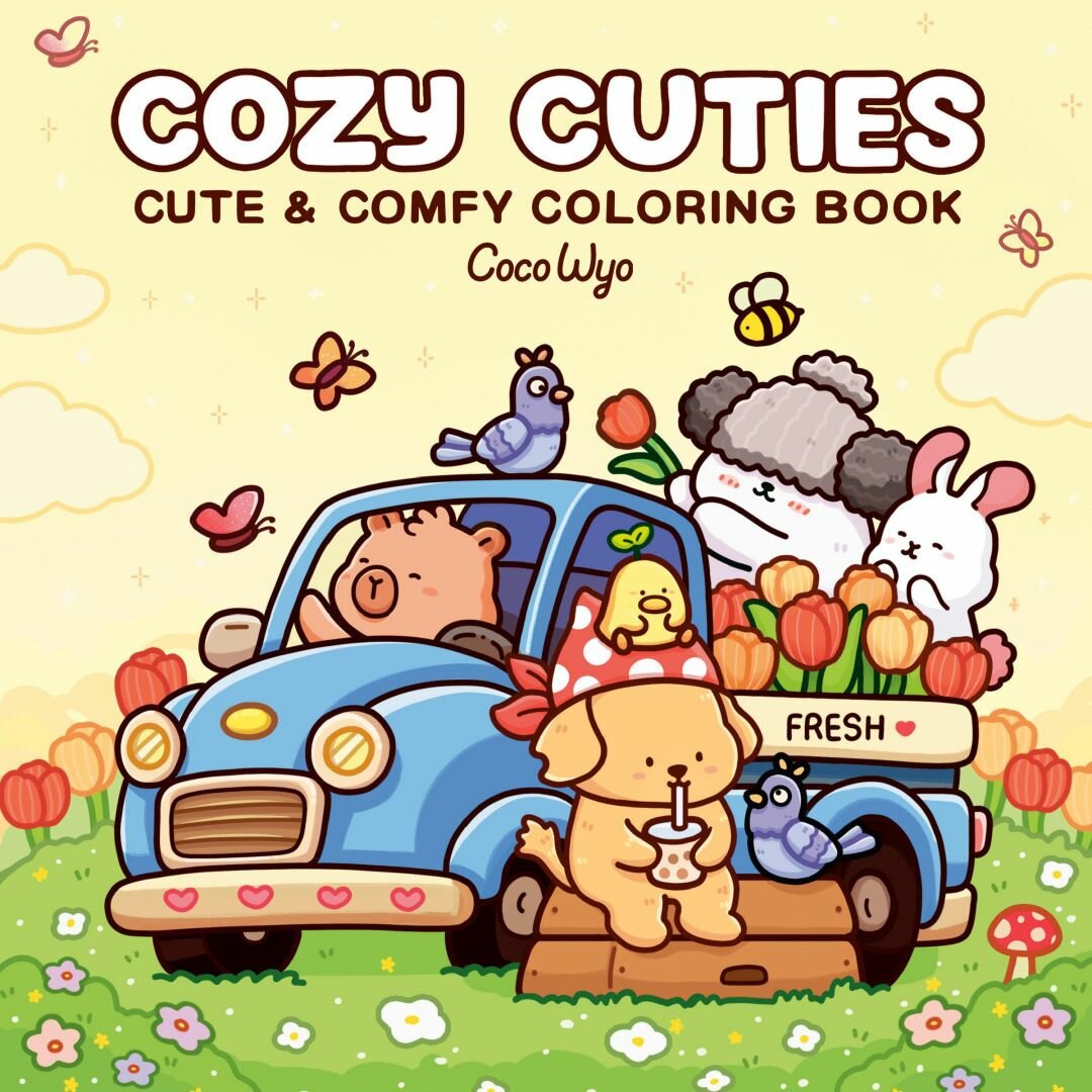Раскраска антистресс для взрослых и подростков Coco Wyo -Cozy Cuties 56