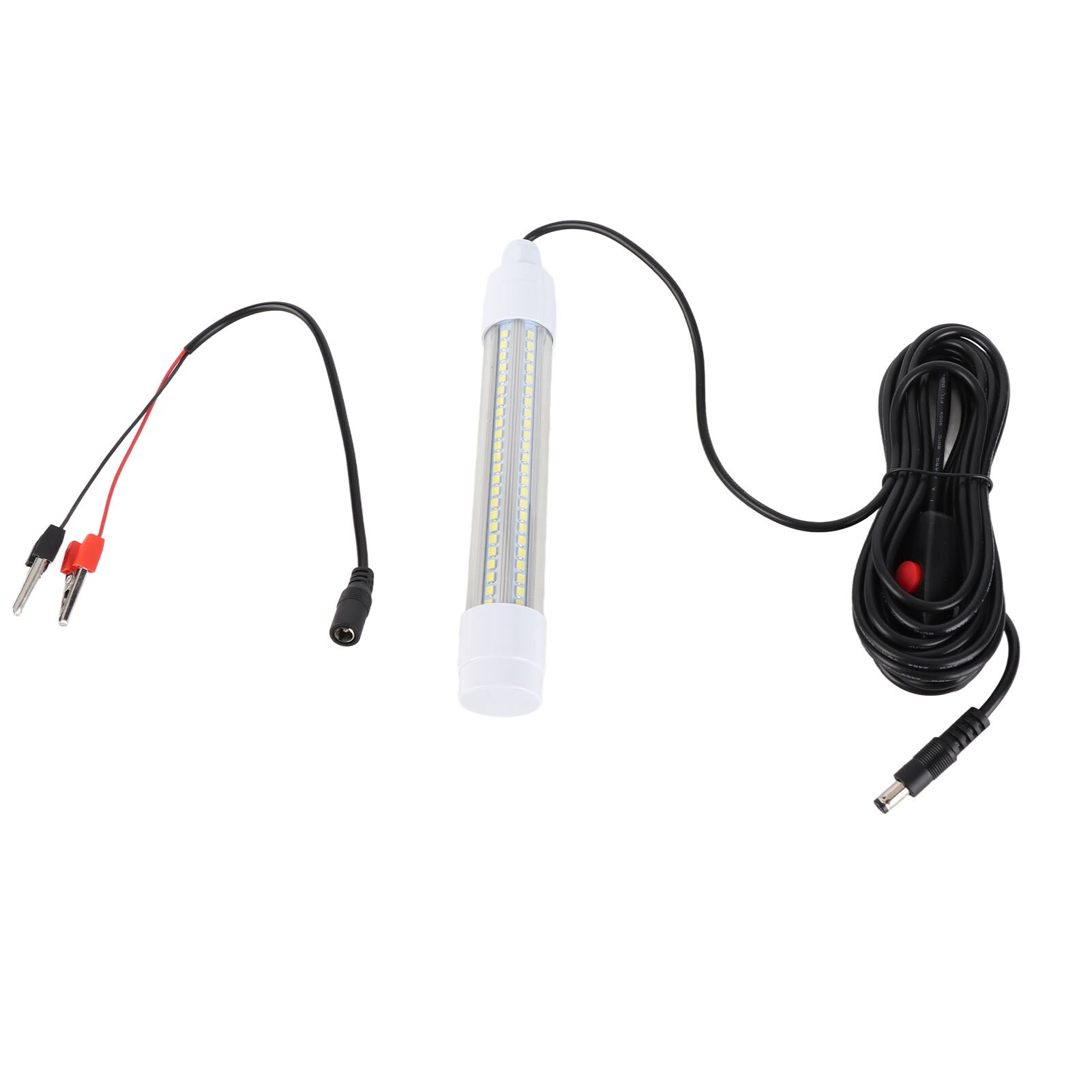 Submersible Fishing Light 16W AC12 36V 1300lm LED Night Lure Bait Finder for Fish Tank AquariumWhite