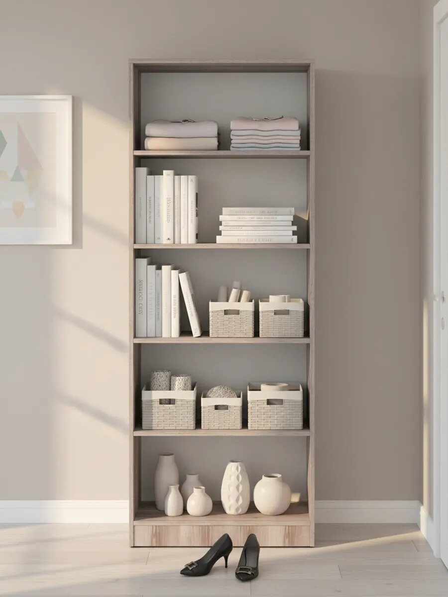 В спальню балкон шкаф FRESTER распашной для одежды с полками, от производителя