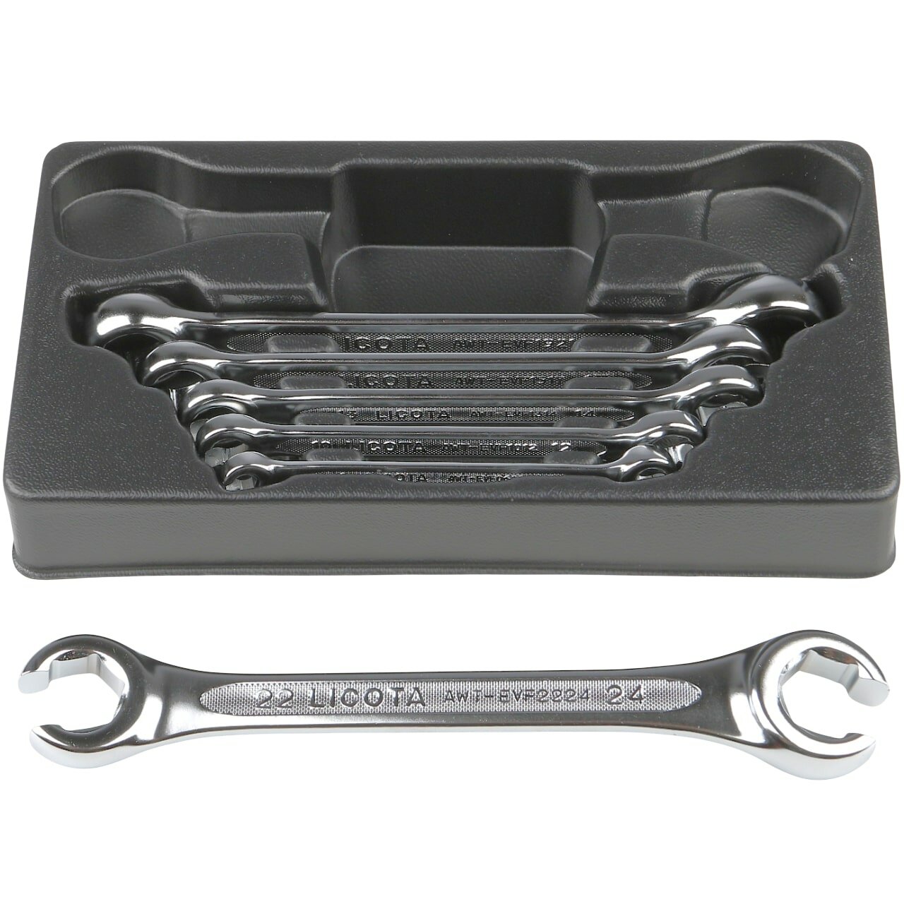 Licota ACK-274007 Набор ключей разрезных 6 - 24 мм в ложементе, 6 пр.