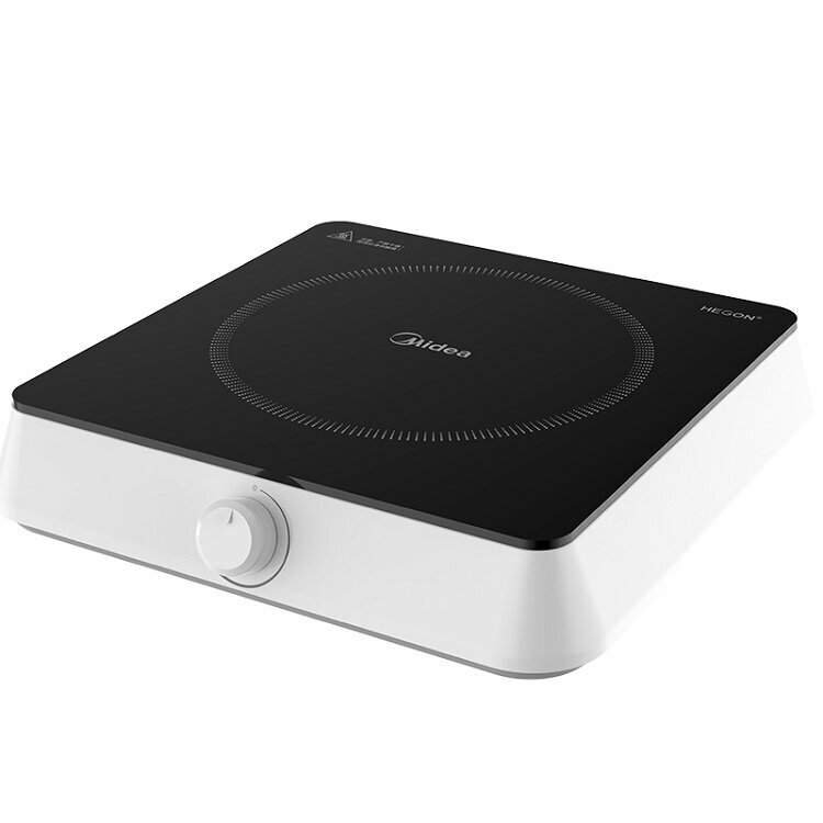 Индукционные плиты Midea белые, до 2000 Вт, высокая эффективность, стильный дизайн