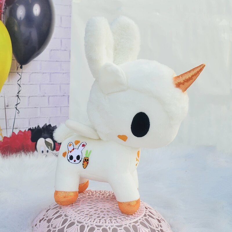 Модная плюшевая игрушка-кролик Tokidoki в виде единорога-русалки, подарок для девочек (не случайная упаковка) Белый_10cm