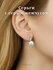 Серьги ZLATBERRY, серебро, 925 проба, жемчуг имитация, , серебристый, серый