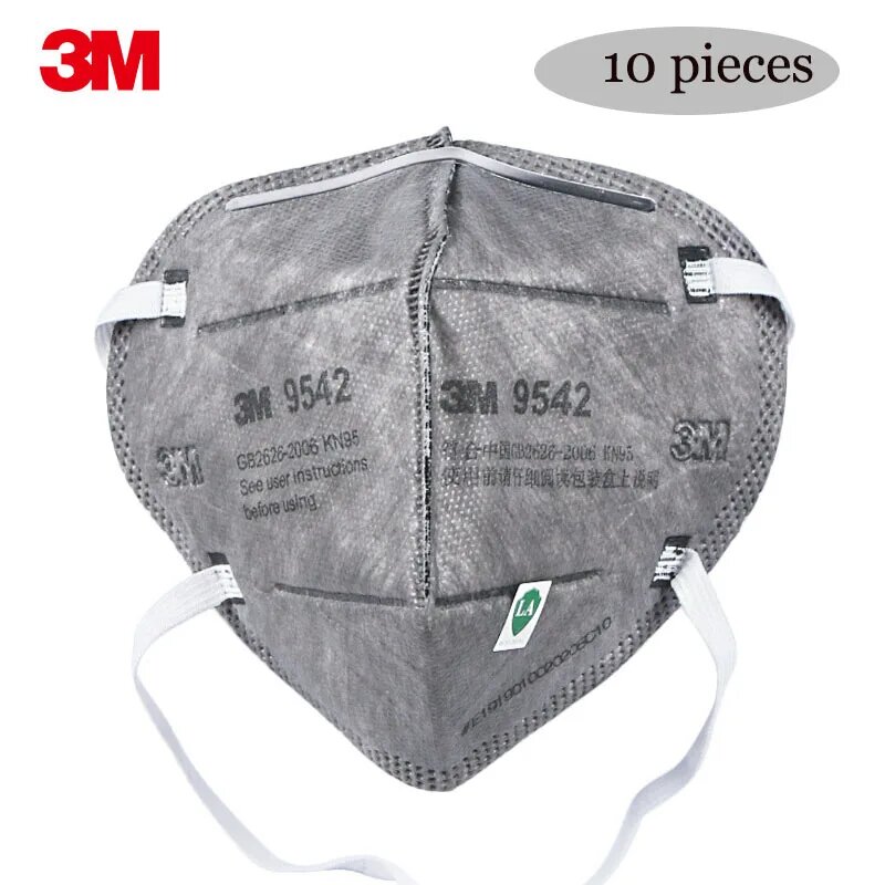 3M 9542 KN95 черная противопылевая маска 9542 10 PC