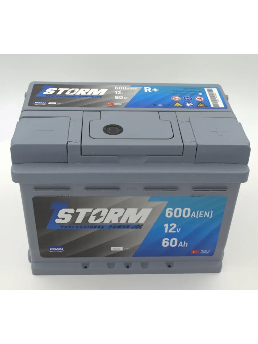 Аккумулятор STORM 60SR 12V 60Ач 600А 242x175x175 обр. пол.
