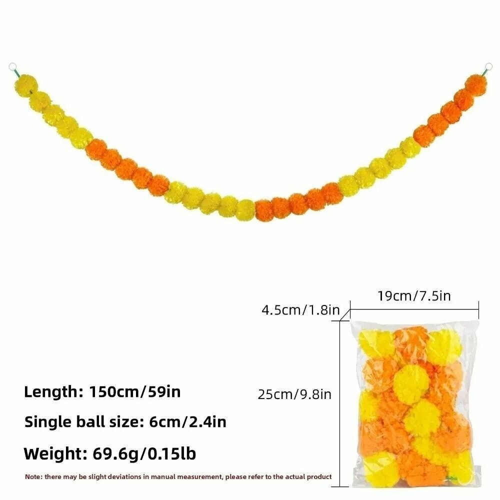 Гирлянды из цветов календулы