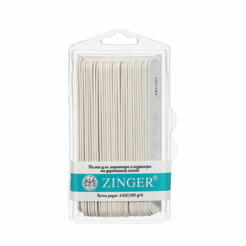 Набор пилок для маникюра Zinger (84003-W) 30шт