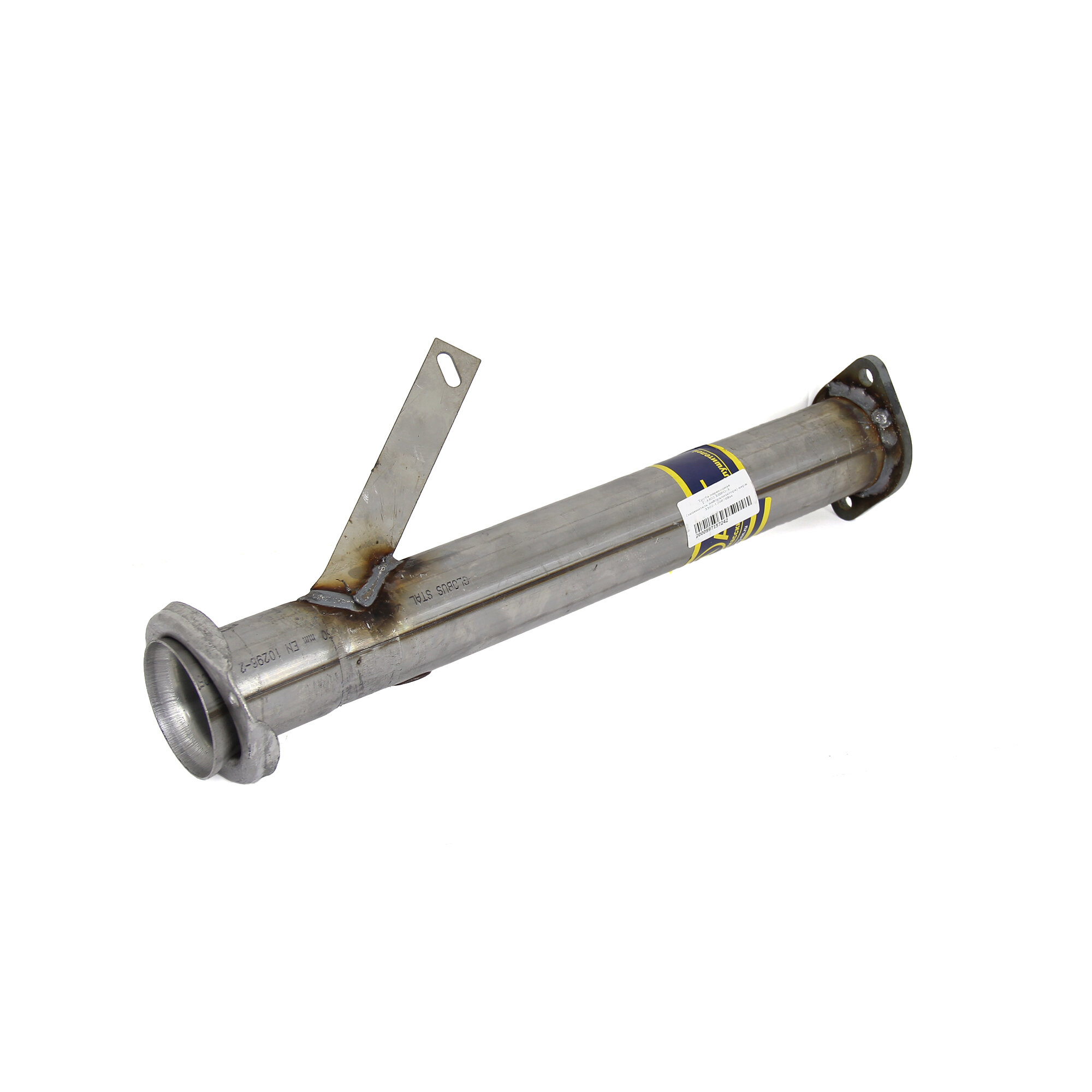 Труба переходная для а/м Газель 3302 Евро-3 (заменитель нейтрализатора) нерж.