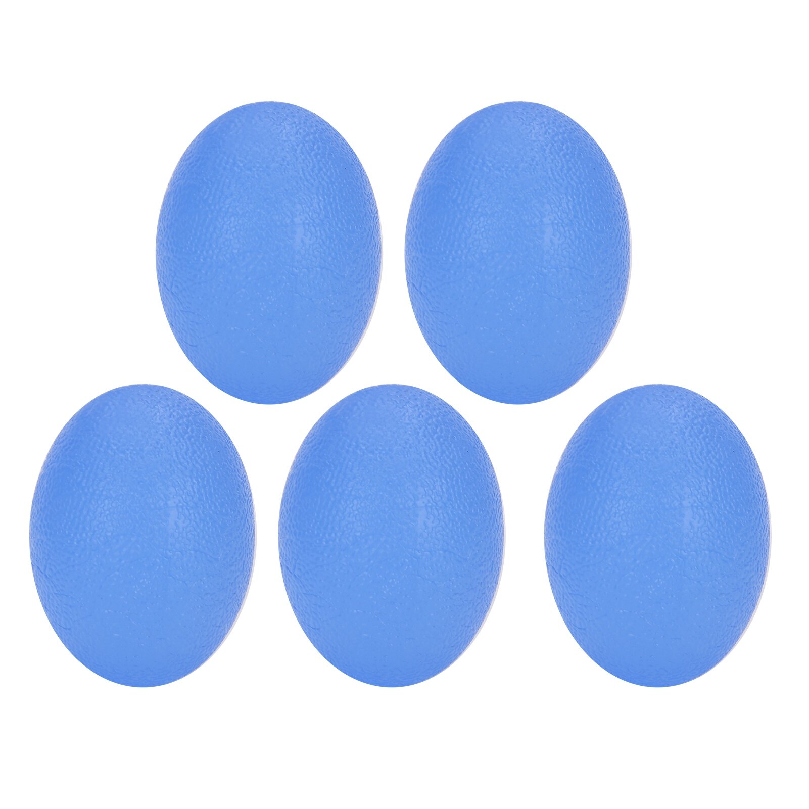 5pcs Oval Shape Elastic Hand Grip Ball Wrist Finger Strength Training Exercise Ball