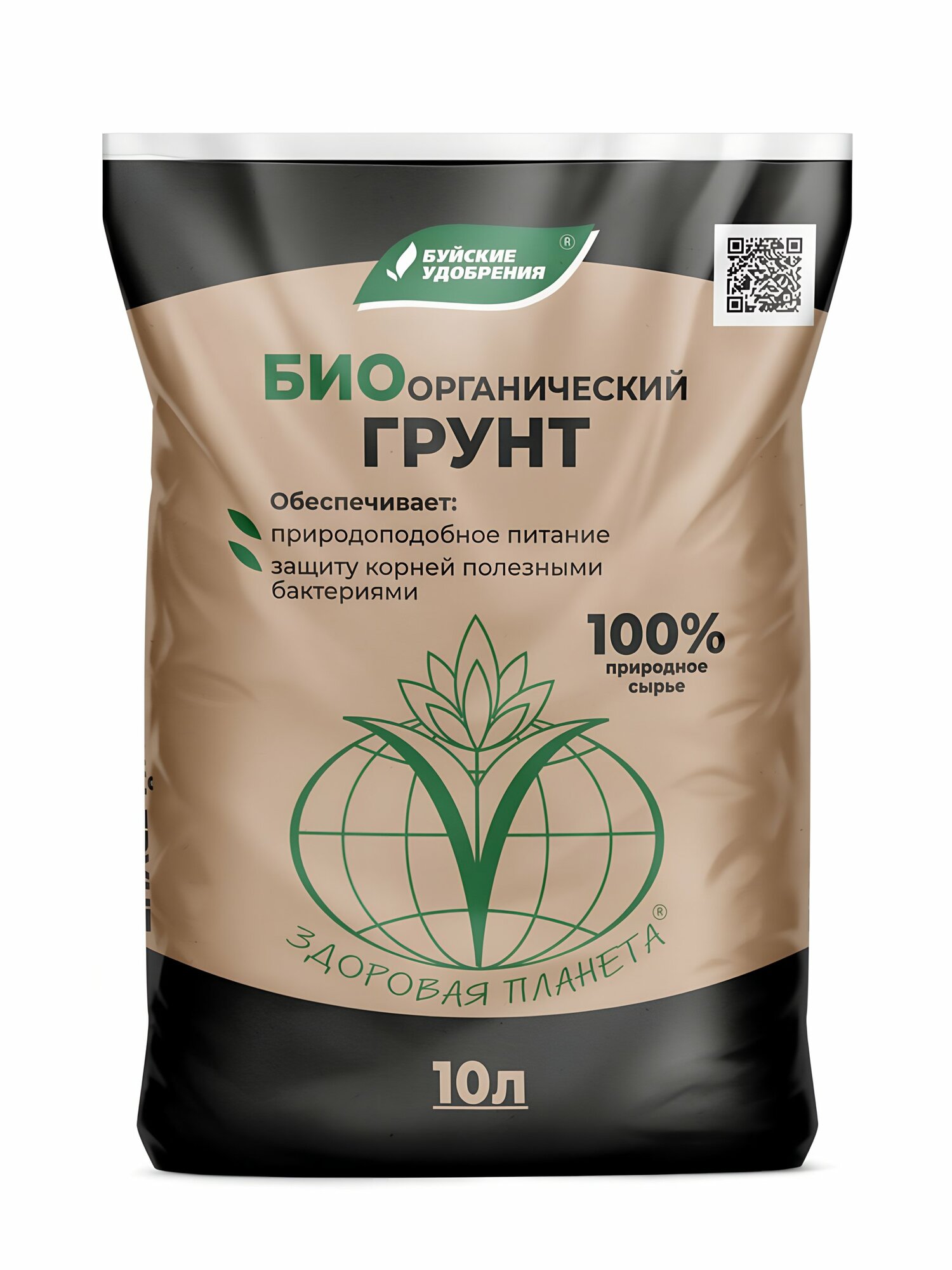 Биоорганический универсальный грунт БХЗ 10л, торфяной питательный субстрат для рассады, комнатных растений и огорода