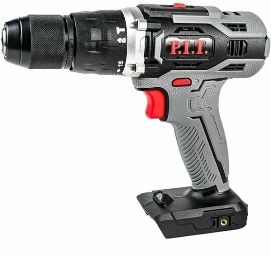 Дрель-шуруповерт аккумуляторная P. I. T. PSB20H-13A SOLO ударная (20В, 48Нм, метал. патрон 13мм, 2ск, без АКБ и ЗУ, коробка)
