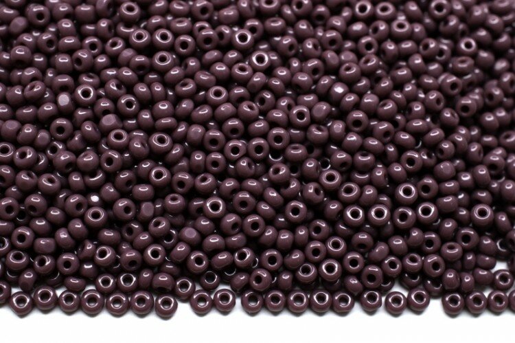 Бисер чешский PRECIOSA Граненый Шарлотта 11/0 23040 фиолетовый непрозрачный, 10 грамм