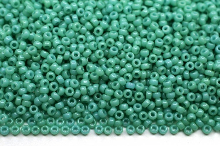 Бисер японский MIYUKI круглый 15/0 #4475 бирюзовый, непрозрачный Duracoat, 10 грамм