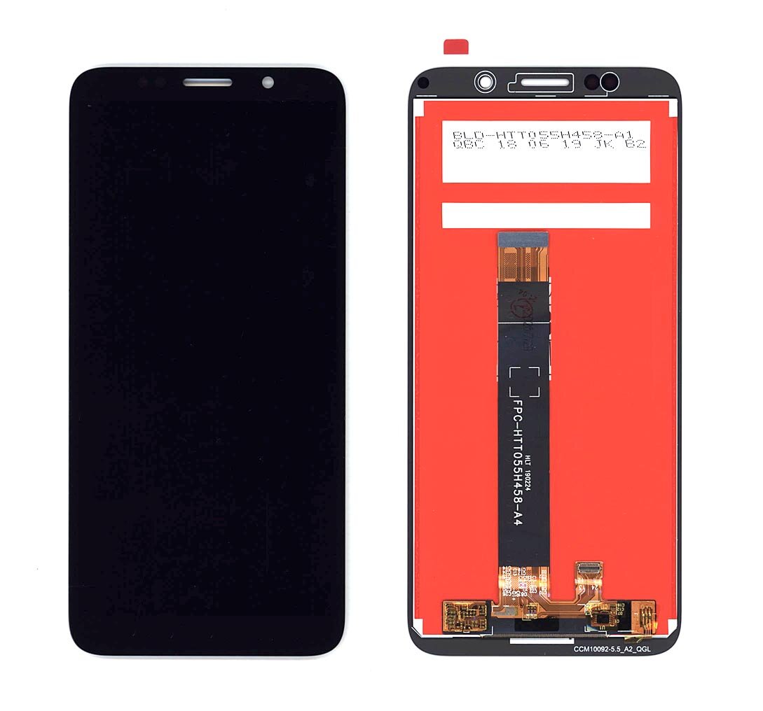 Дисплей для смартфона Honor 7A Prime, черный цвет, 1 шт. в упаковке