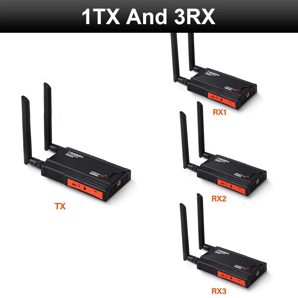 Беспроводной HDMI TX 1 RX 3 US Plug