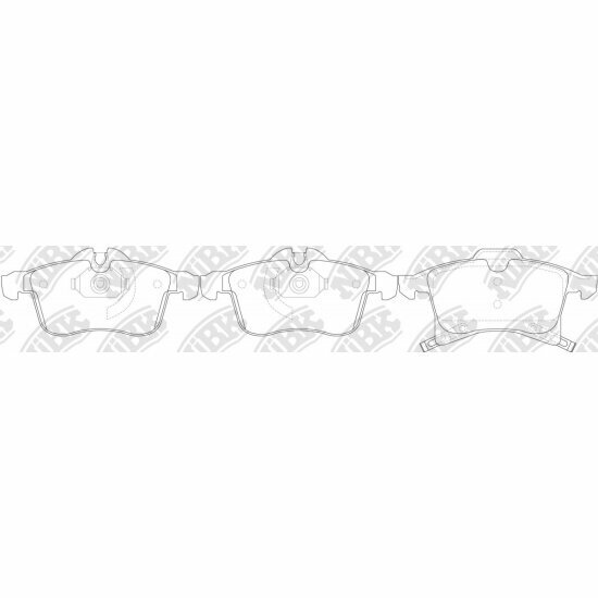 Колодки тормозные дисковые Nibk для OPEL Astra G, H, Zafira A передние (4шт.)