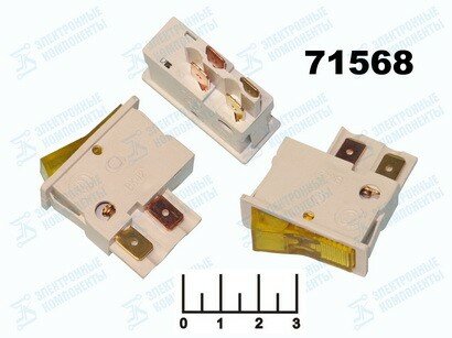 Выключатель 250/10 250V 10A ВК-42 желтый 4 контакта БК (21-202041-00)