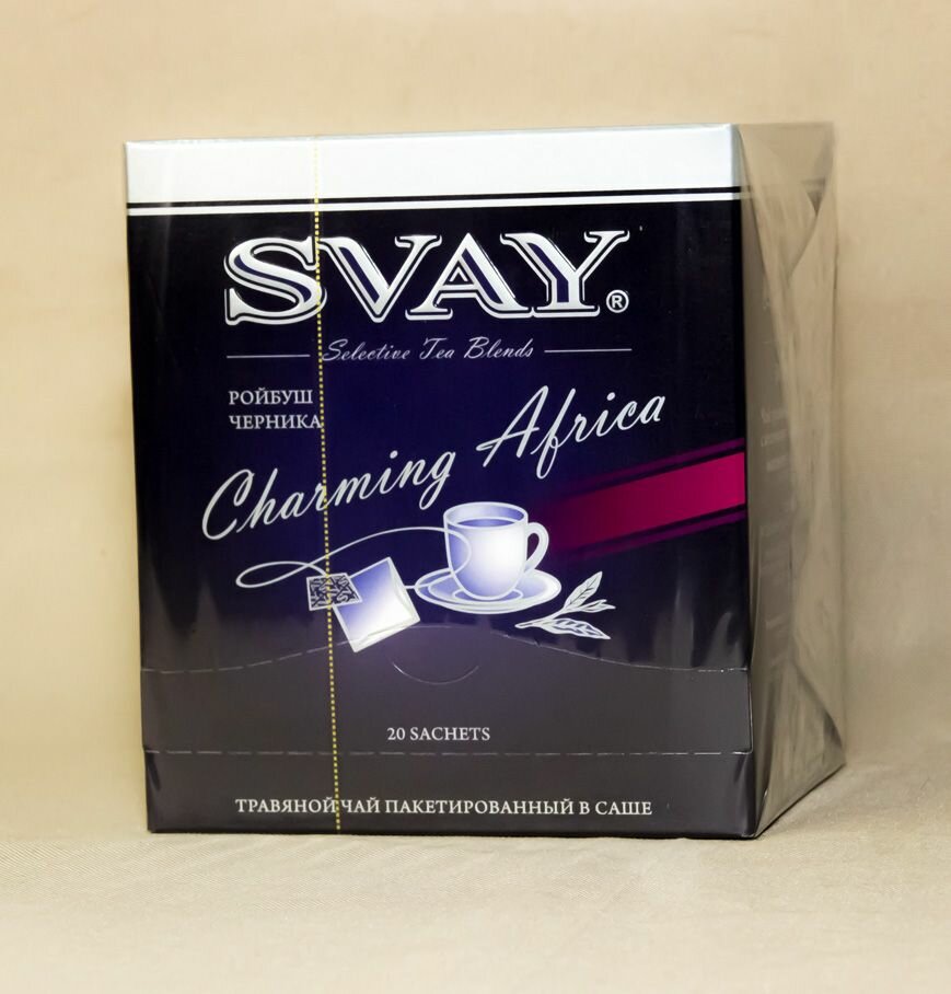 Svay Charming Africa, ройбуш с черникой чай травяной в саше