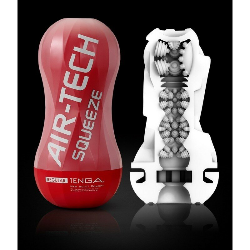 Мастурбатор «Tenga Air-Tech Squeeze Regular» с эффект орального секса