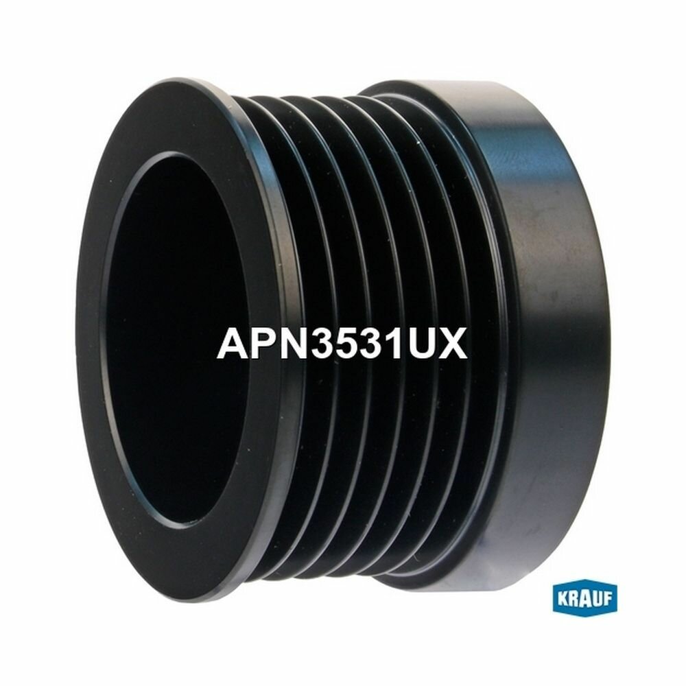 Шкив генератора KRAUF APN3531UX, для Ford Focus/C-Max, металл, черный