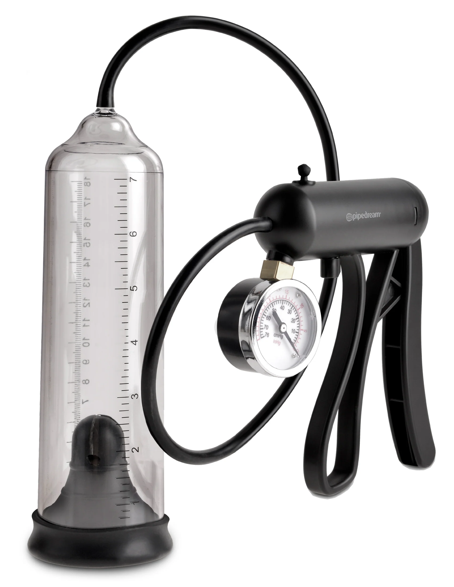 Вакуумная мужская помпа с датчиком давления Pump Worx Pro-Gauge Power Pump (21.6, Ø 6.4 см)