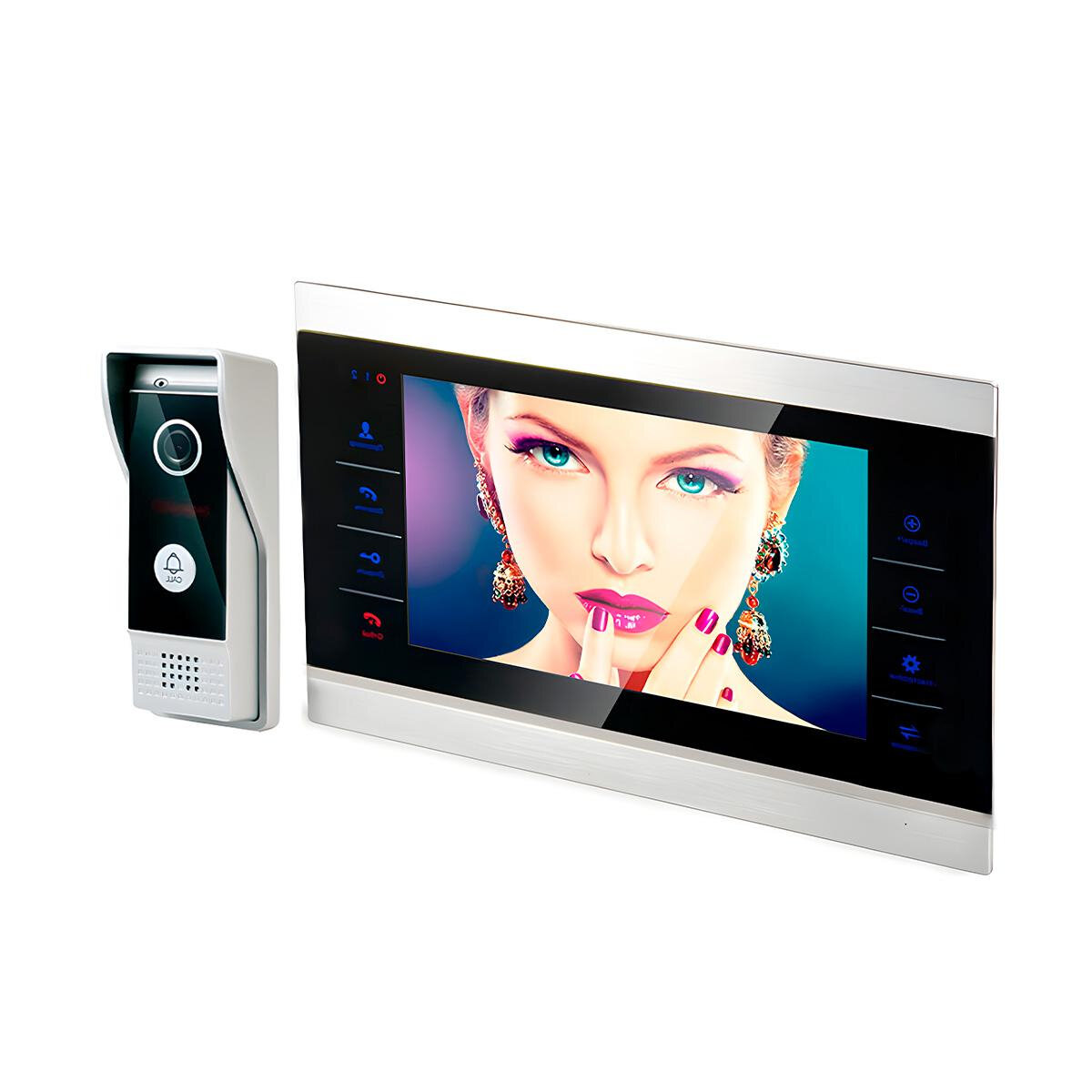 Домофон HD com S-104 (Rec) - домофон в квартиру и на калитку, видеодомофон с записью на SD карту по датчику движения / видеодомофон для дома