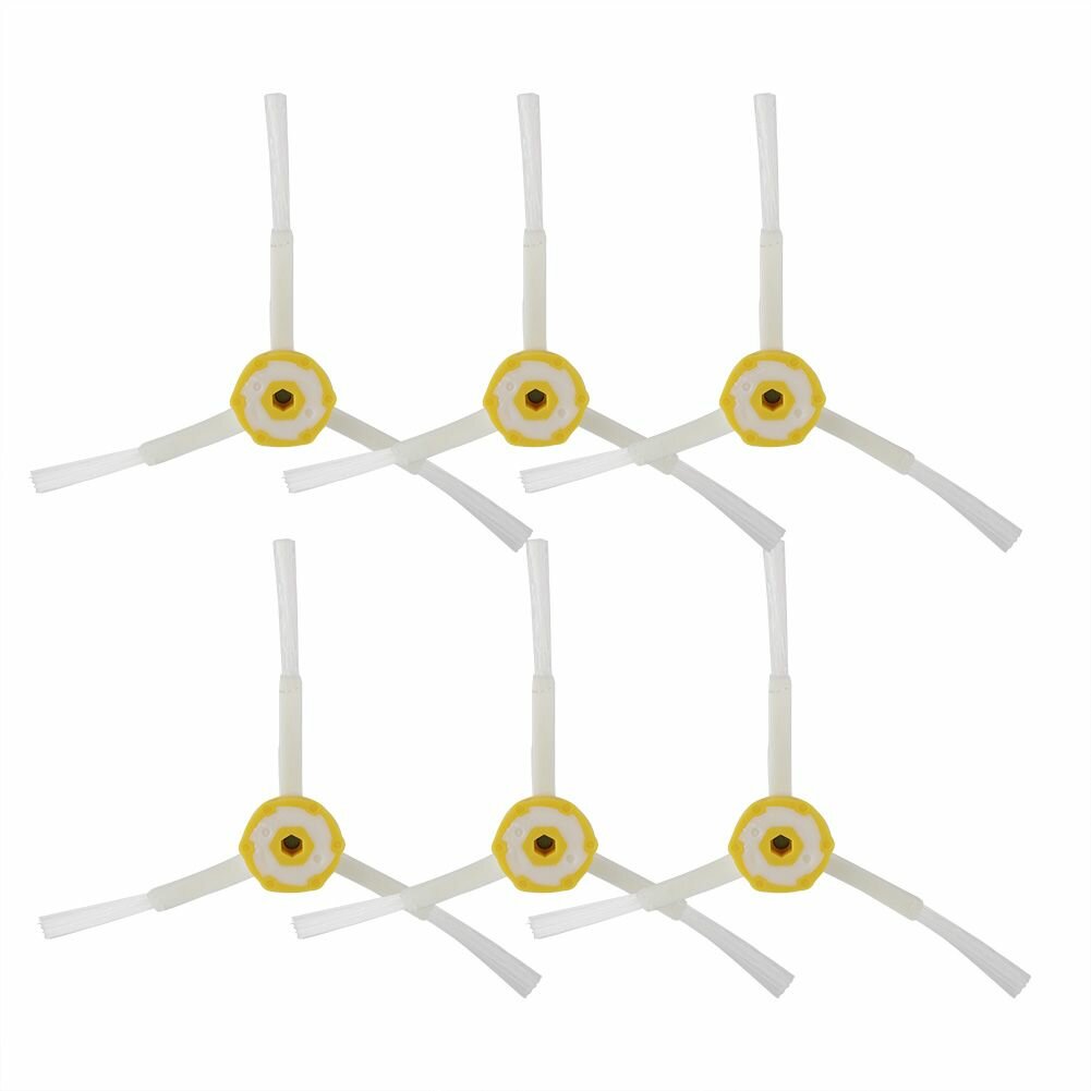 Замена боковых щетков 6 шт. Для комнаты для комнаты 500/600/700 серии пылесосов, совместимые запасные детали для легкой очистки