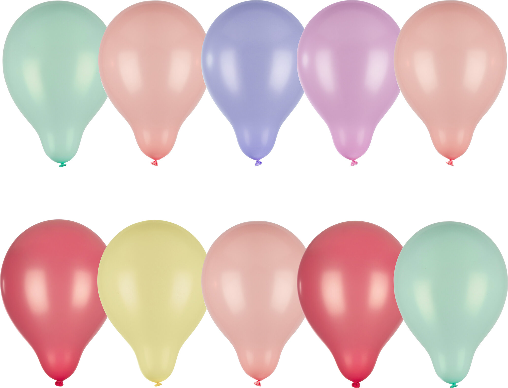 Набор шаров "Пастель", микс цветов, 10шт