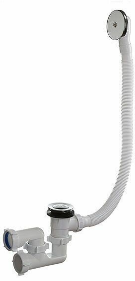 Сифон для ванны 1 1/2 40 регулир, клик-клак, с переливом А-2508 (О)