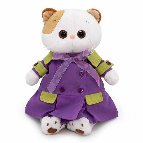 Budi Basa Мягкая Игрушка Кошечка Ли-Ли в фиолетовом плаще (27см, в подарочной коробке) LK27-123
