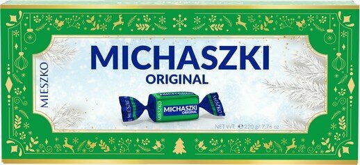 Конфеты MIESZKO michaszki-nut flavoured chocolates с орех. нач. /картон/ 220г