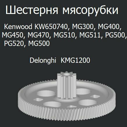 Шестерня мясорубки Kenwood KW650740 и других