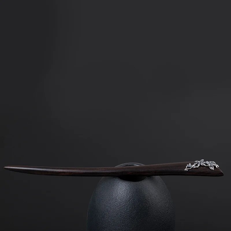 Amxiu Серебряные заколки для волос с орхидеей