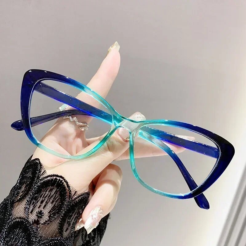 Женские очки DIXSG Gradient Blue -3.5 анти-синий свет