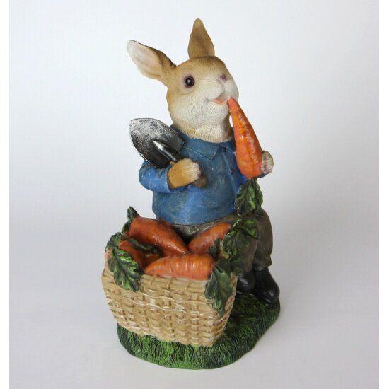 Фигурка садовая Magic Art Кролик с морковью
