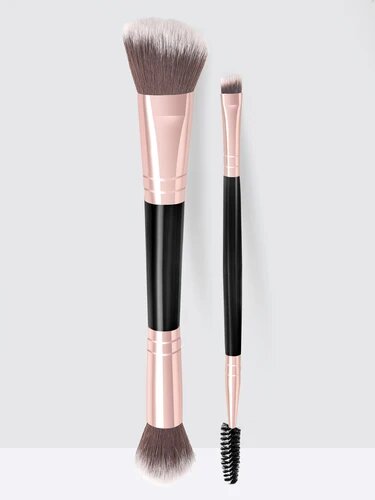 Двойная кисть для контуринга MIHJUSFDH Black-2pcs