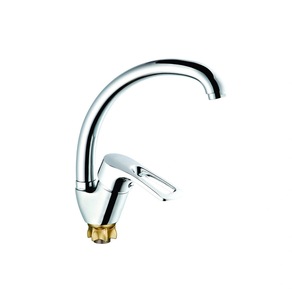 Смеситель ZEGOR YUB4-A181, хром, для кухни, поворотный излив