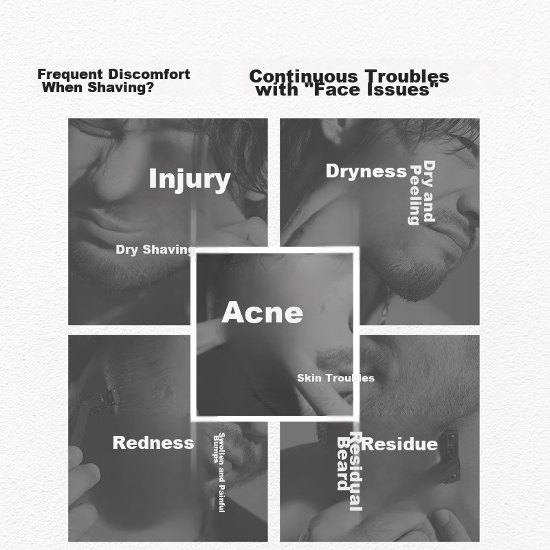 Schick Hydrating 5 Razor for Acne-prone/sensitive Skin [1 Handle, 4 Blades] Men's Shaving Razor