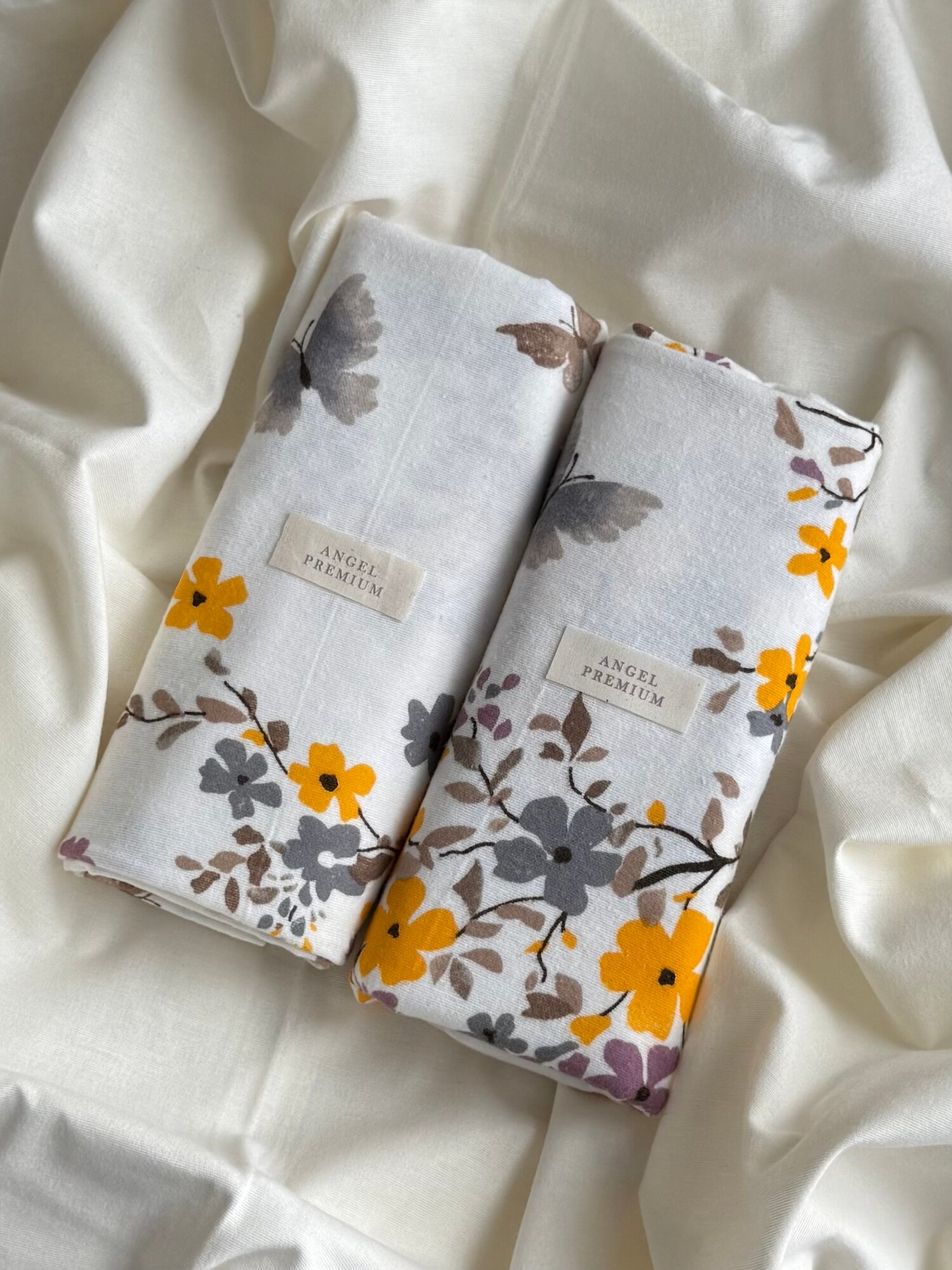 Комплект больших фланелевых пеленок ANGEL PREMIUM 100х120