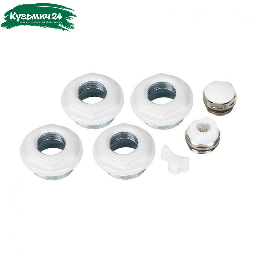 Комплект монтажный Royal Thermo 1”х 1/2", белый