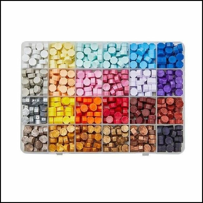 Сургуч для печати/ плавления/ в гранулах (960шт.), TORUS (микс)