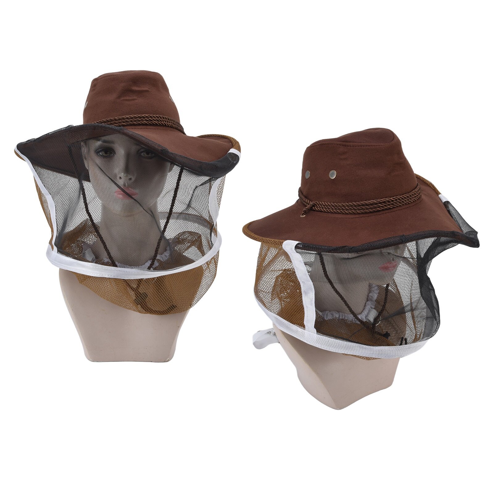 Ковбойская шляпа пчеловода, утягивающая конструкция, дышащая сетчатая вуаль для пчеловодства, шляпа для пчеловодов, рыбаков, охотников, туристов