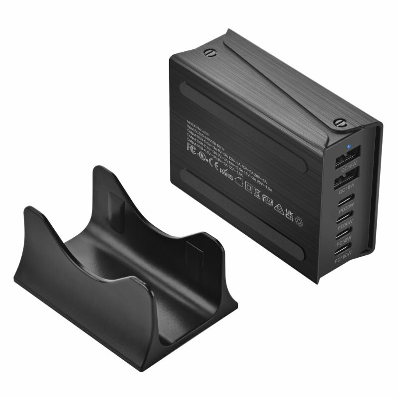 Зарядное устройство из нитрида галлия мощностью 200 Вт 2USB + 4Type CPD-Австралийский Стандарт