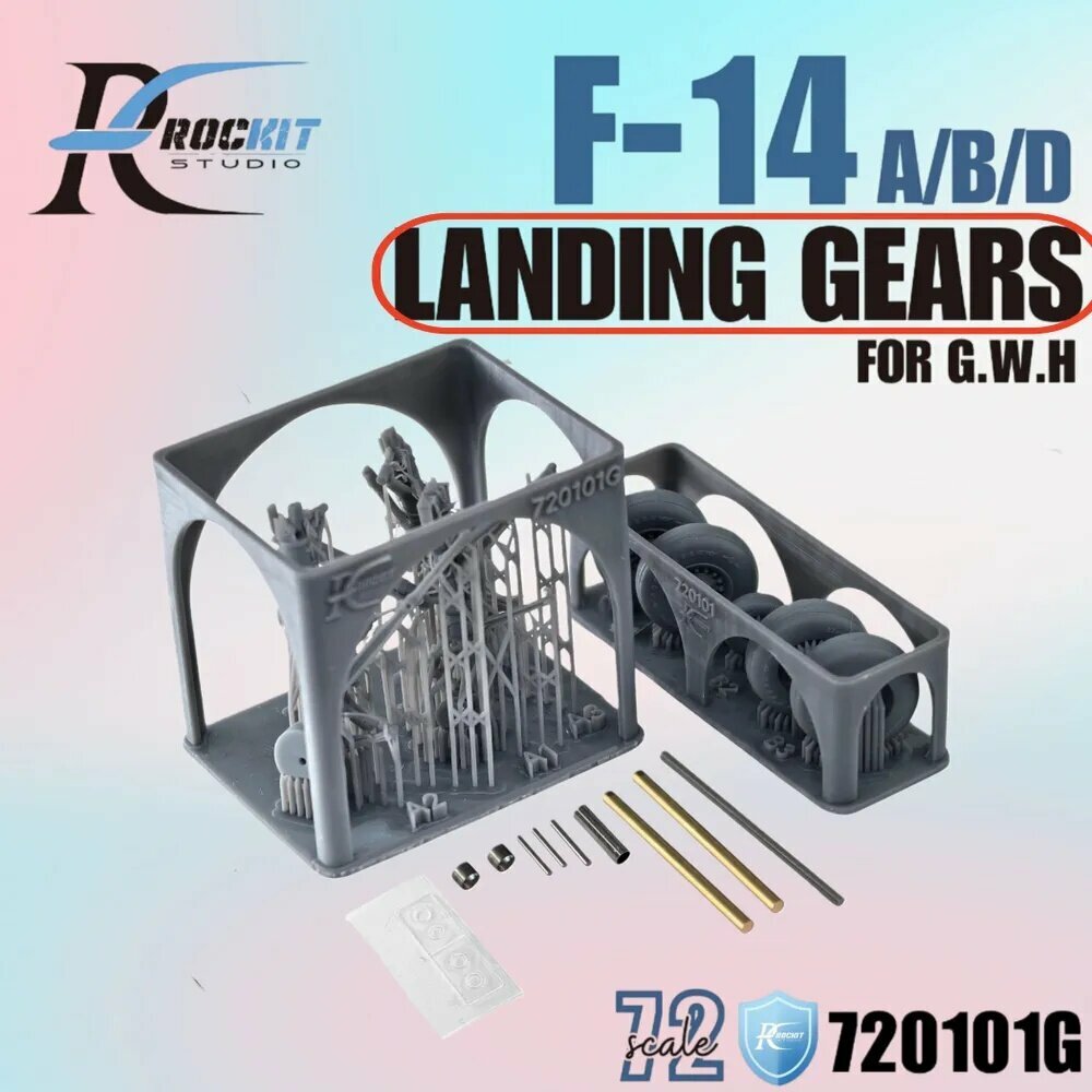 ROCKIT 720101G 1/72 F/14 A/B/D Наборы 3D-печати для посадковых передач (для комплекта G.W.H)