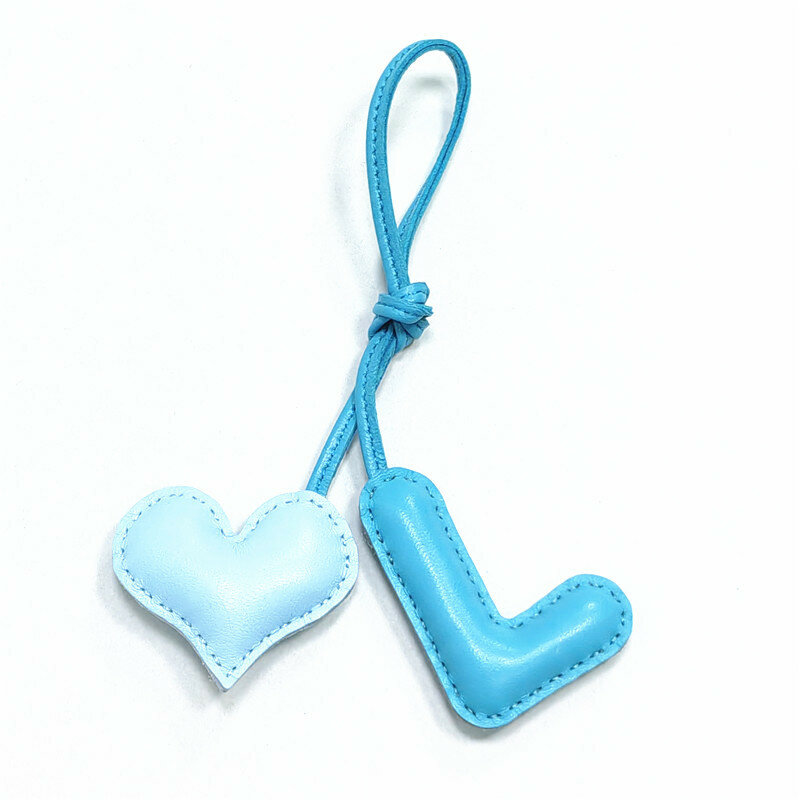Подвеска для сумки в форме буквы L с сердечком, ручной работы, подвеска для женской сумки, украшение для автомобиля, подвеска с именем.