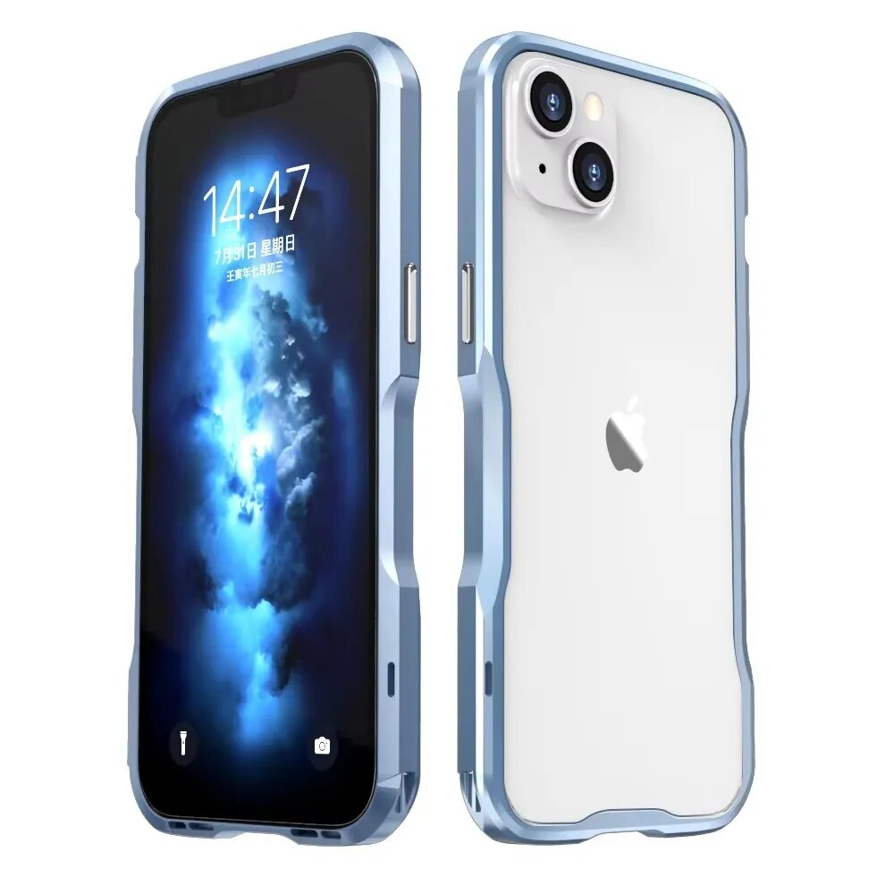Чехол Luphie для iPhone 13 Pro, синий