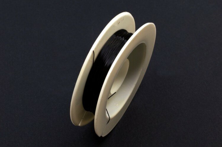 Проволока для бисероплетения Гамма DG-3 0,3мм, 10м, цвет №06 черный, 1шт