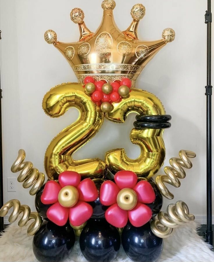 Композиция из шаров на 23 года